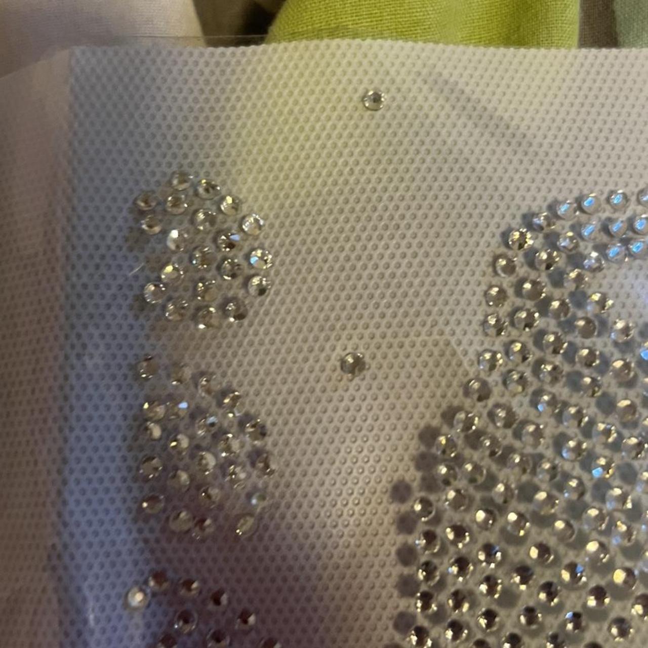 Rhinestone skeleton iron on for y2k skeleton jacket... - Depop