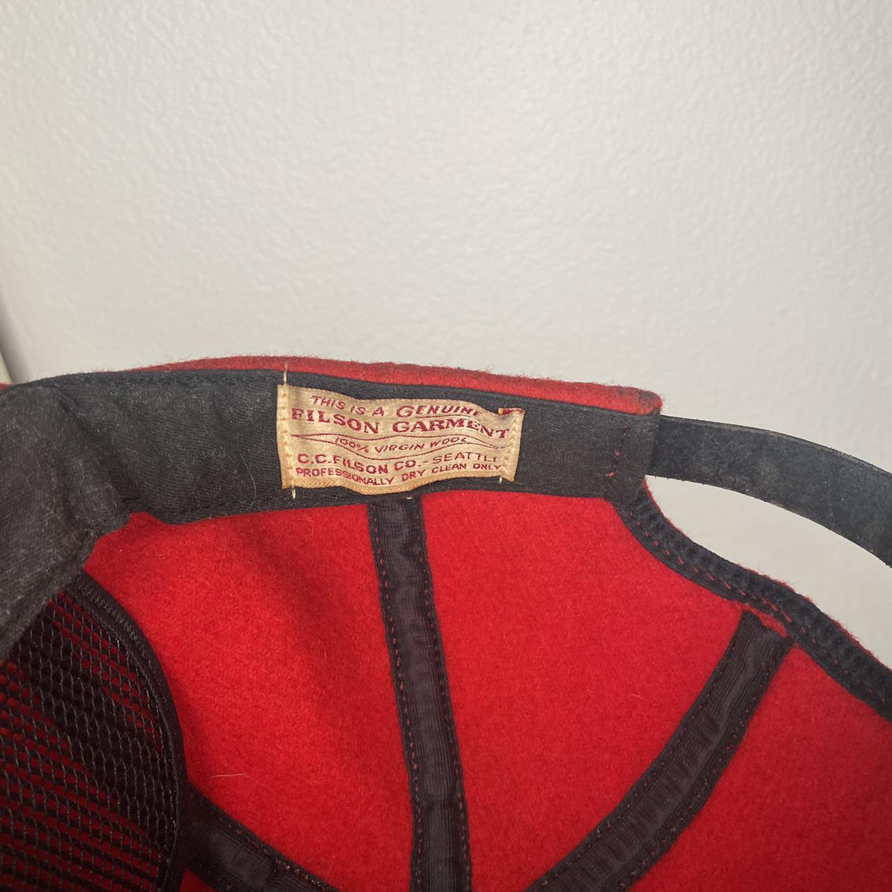 Filson red cap 100% wool • Bundle📦 for free... - Depop