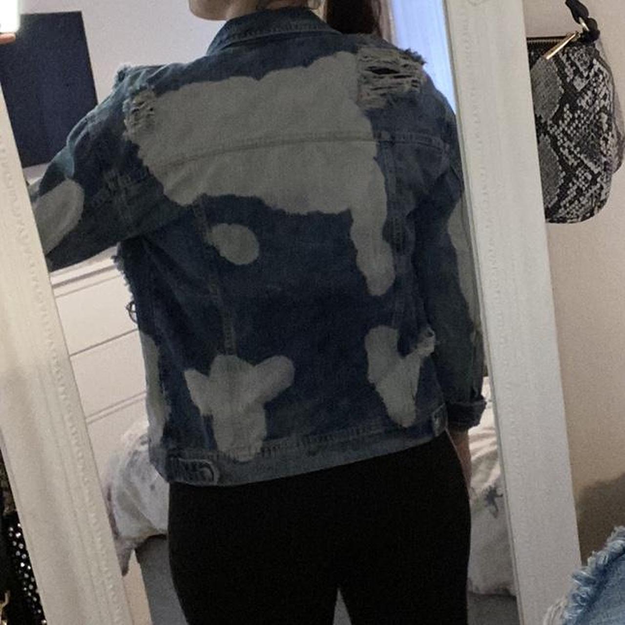 Missguided bleached distressed shoulder denim... - Depop