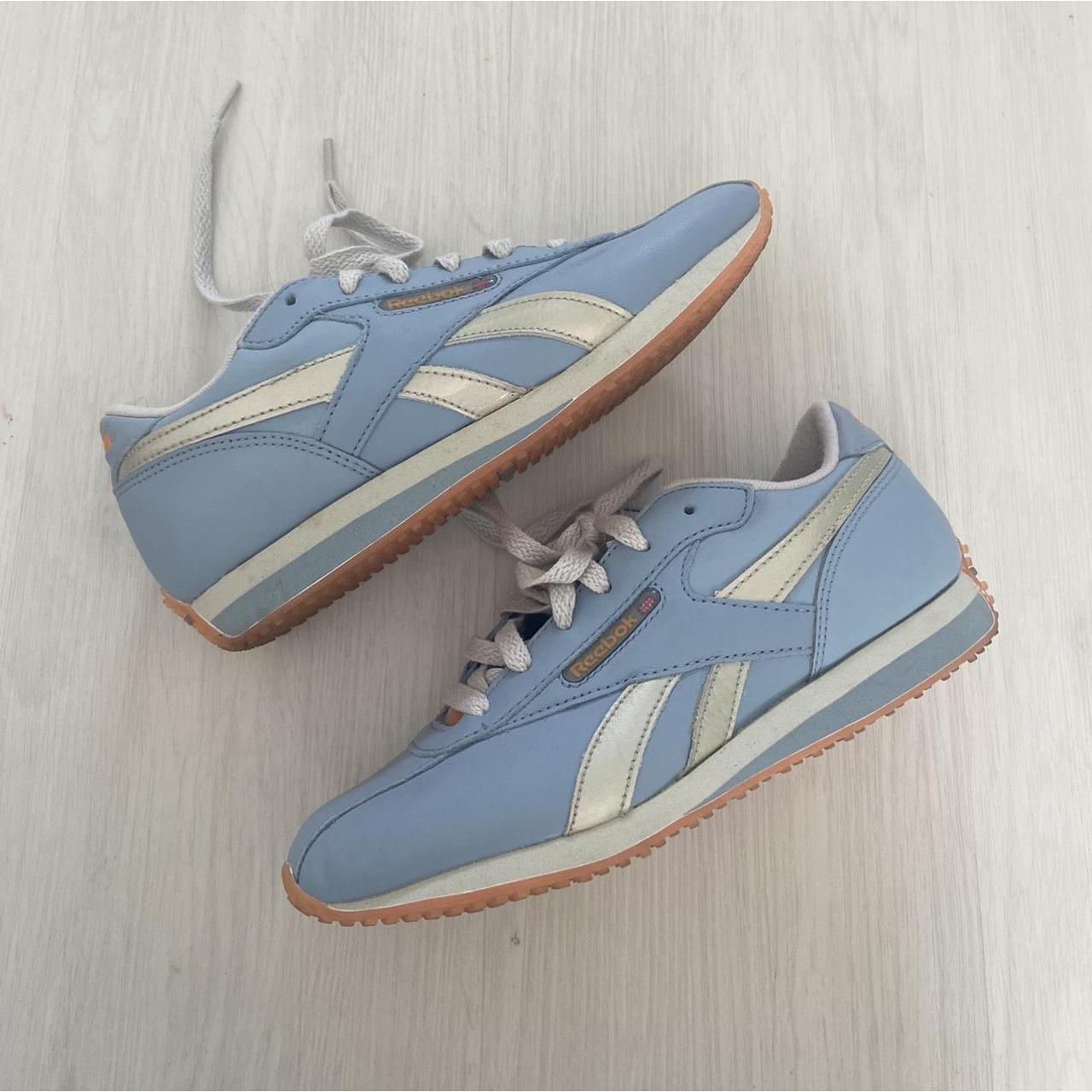Light pastel baby blue Reebok Classics... - Depop