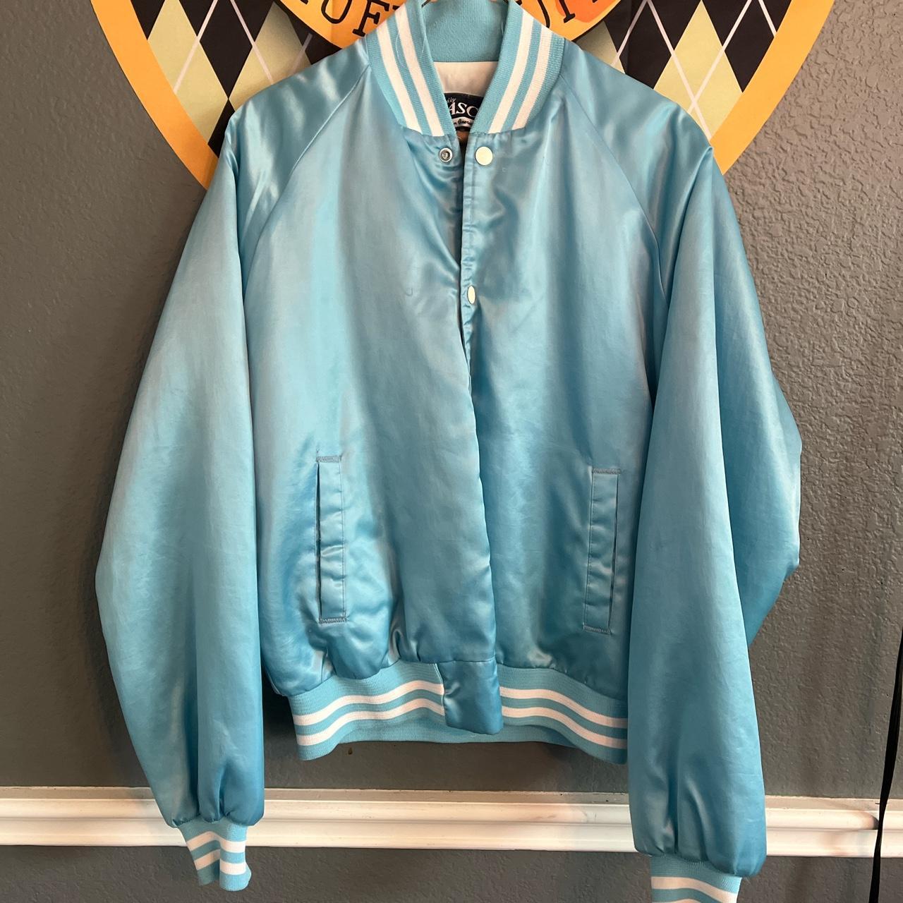 Light blue bomber jacket - Depop