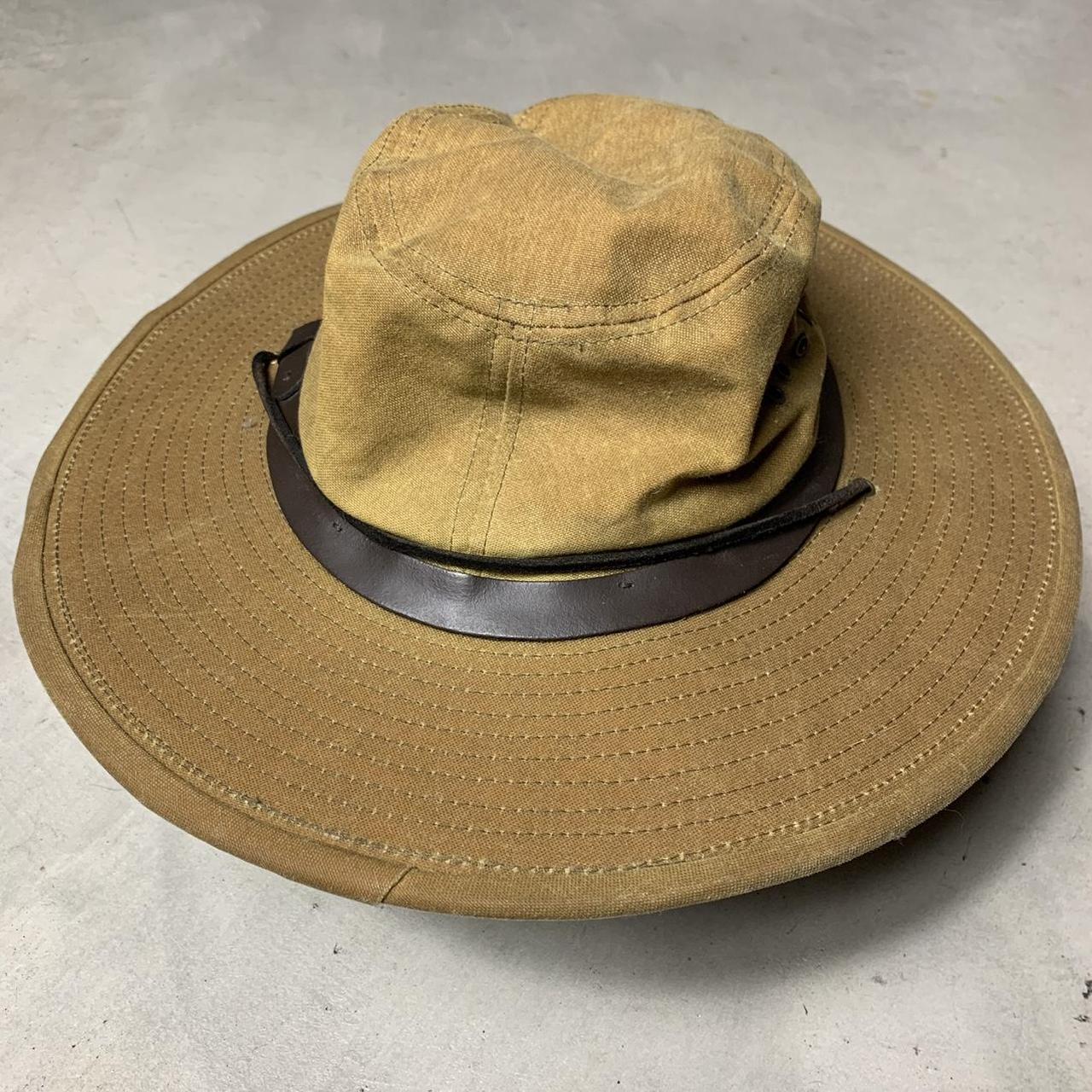 Filson Men's Brown and Tan Hat | Depop