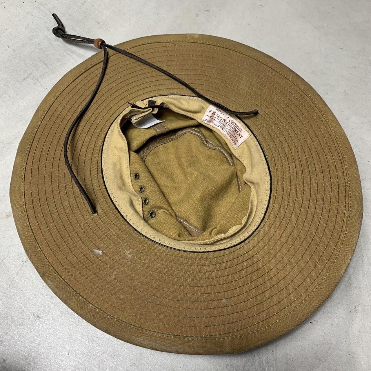 Filson Men's Brown and Tan Hat | Depop