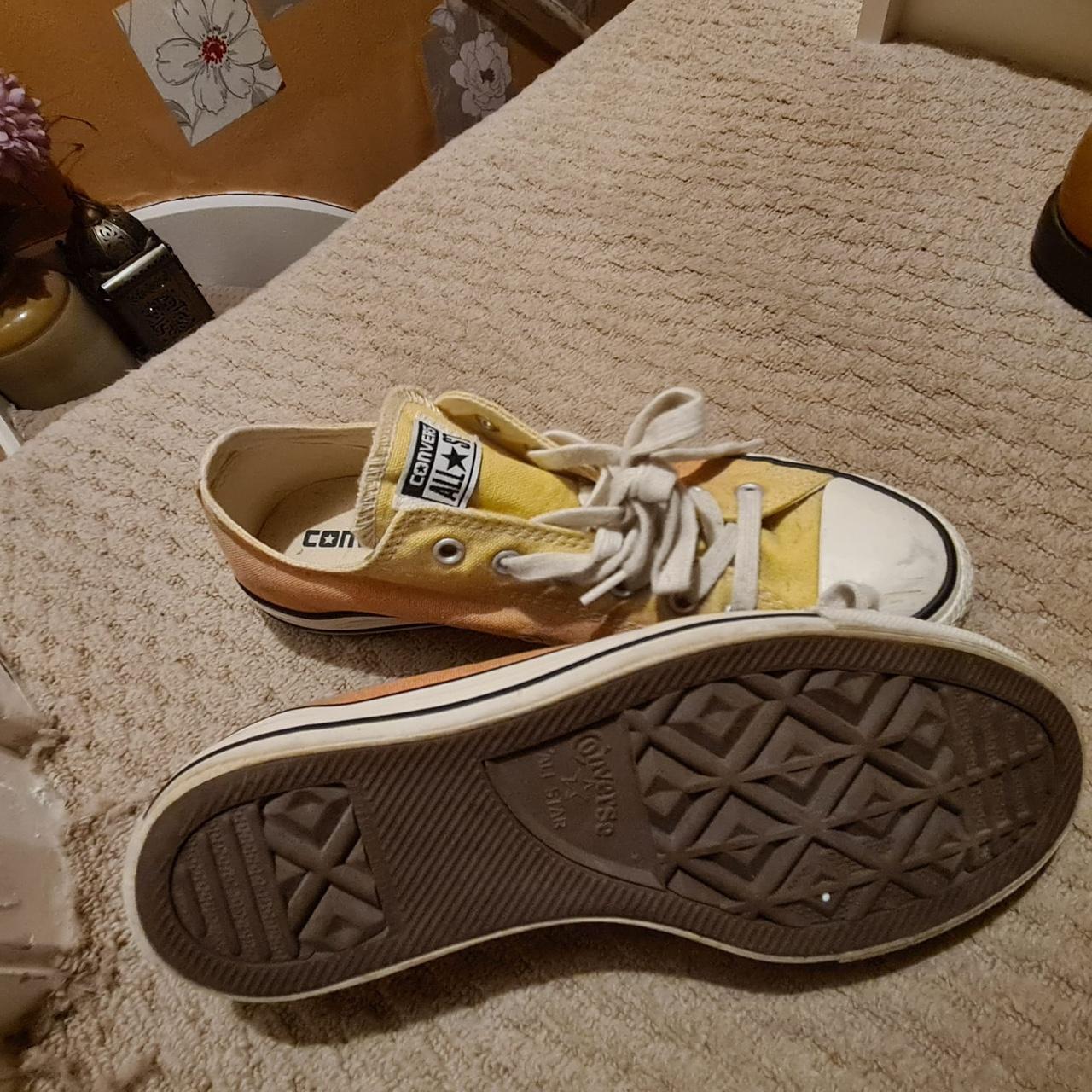 Yellow and orange, All star converse P&P included... - Depop
