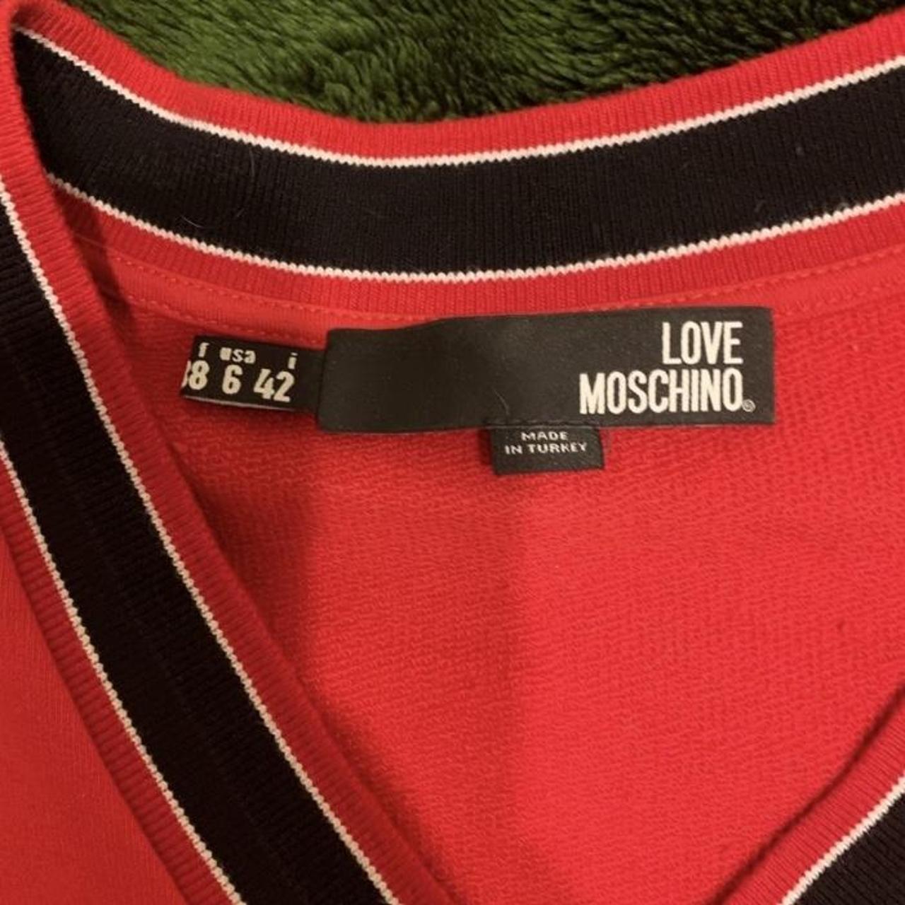 Love Moschino Women's Red Dress | Depop