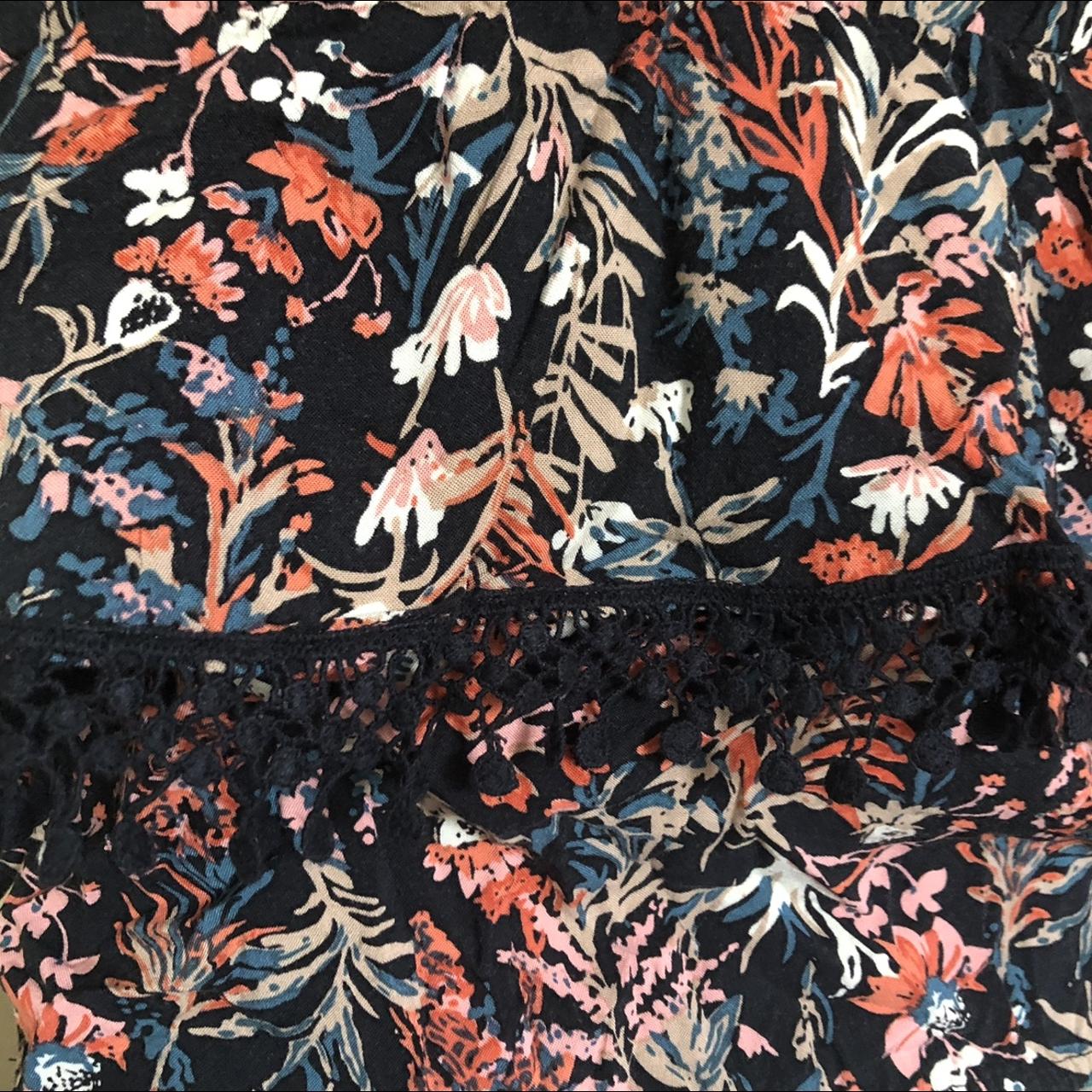 Lottie & Holly Tube Top •navy blue tropical tube... - Depop