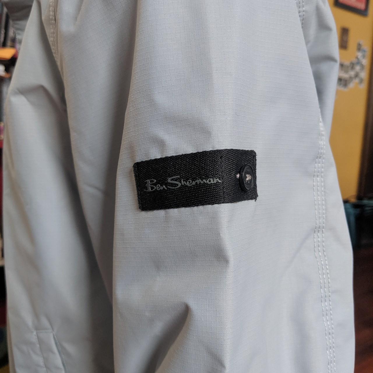 Ben Sherman luxury designer light blue zip up jacket... - Depop