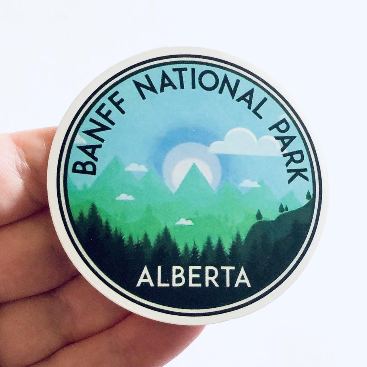 Band National Park Alberta sticker, nature travel... - Depop