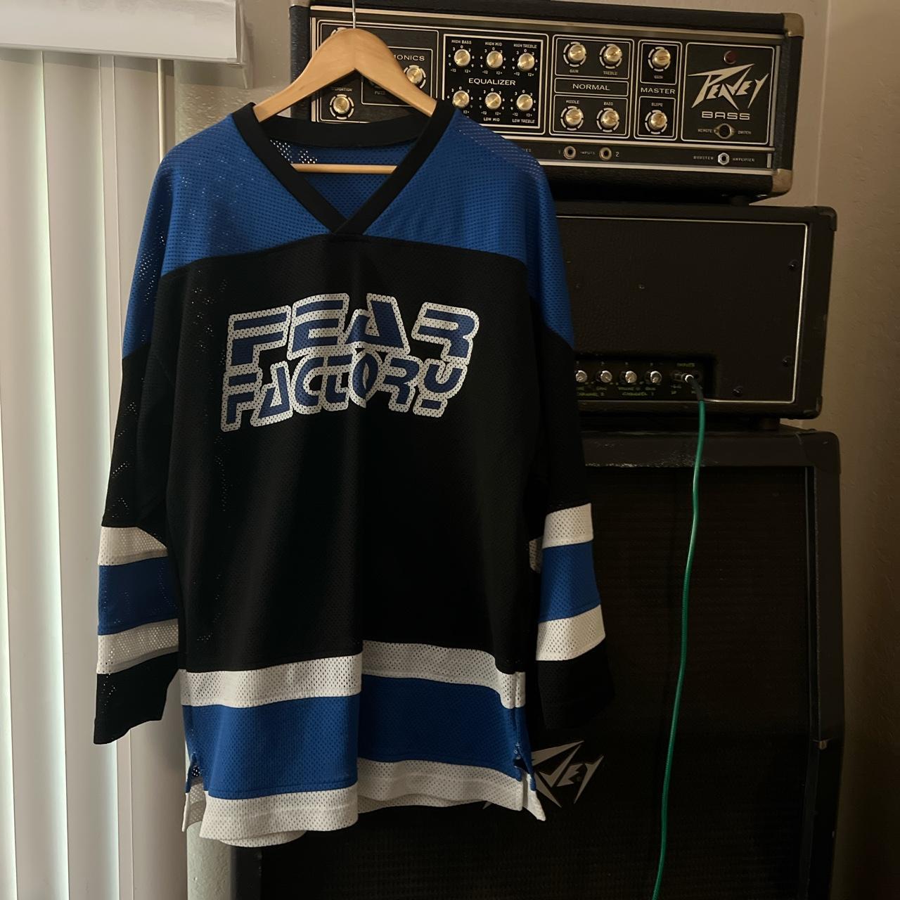 1997 Blue Grape merchandising Fear Factory Jersey... - Depop