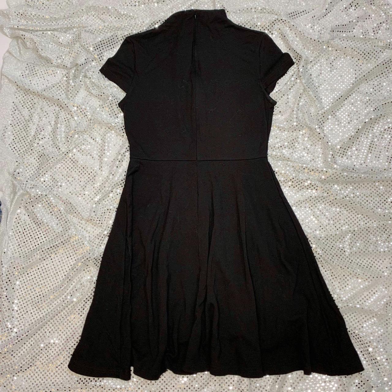 Killstar Women's Black and White Dress | Depop