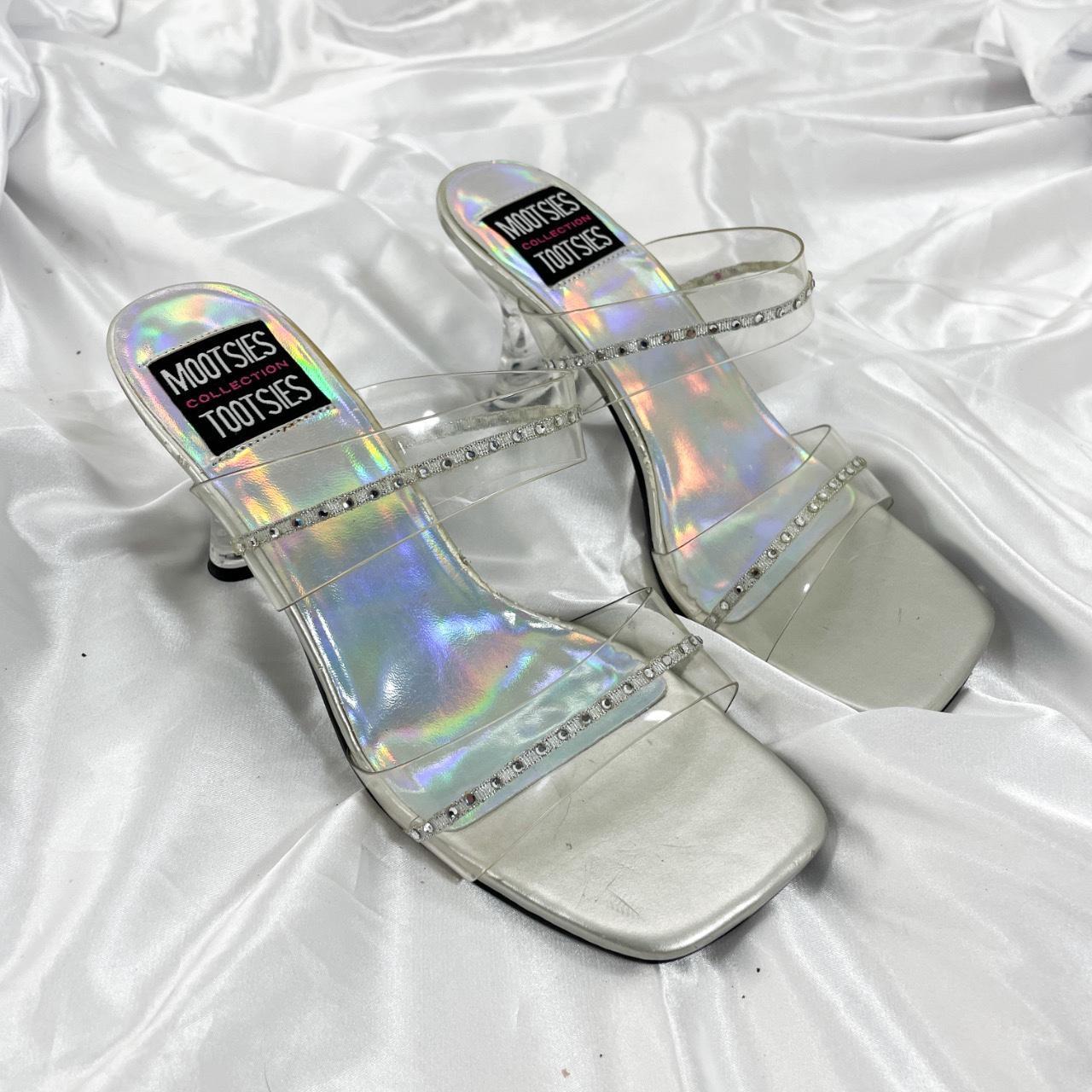 [#317] A Gorgeous Y2k Silver Metallic + Clear... - Depop