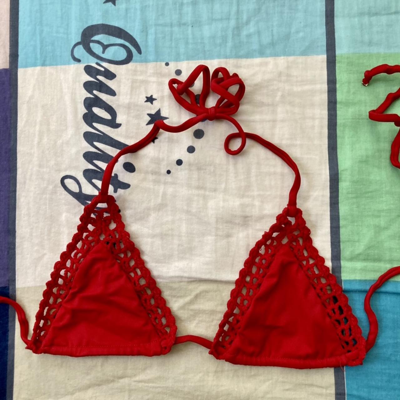 Women's Red Bikinis-and-tankini-sets | Depop