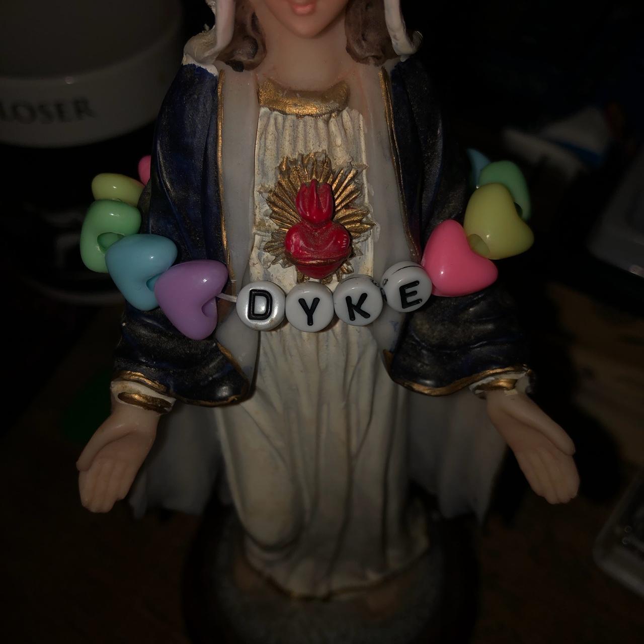 not so subtle pride bracelet handmade. rainbow... - Depop