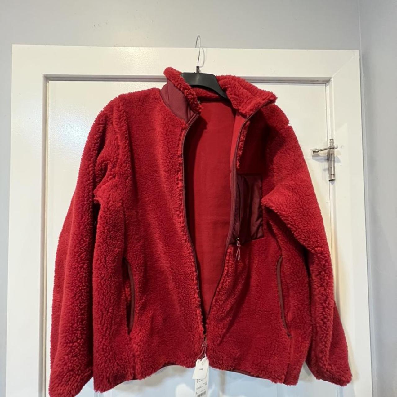 Red Uniqlo Sweater/Jacket Brand New Size: Large - Depop