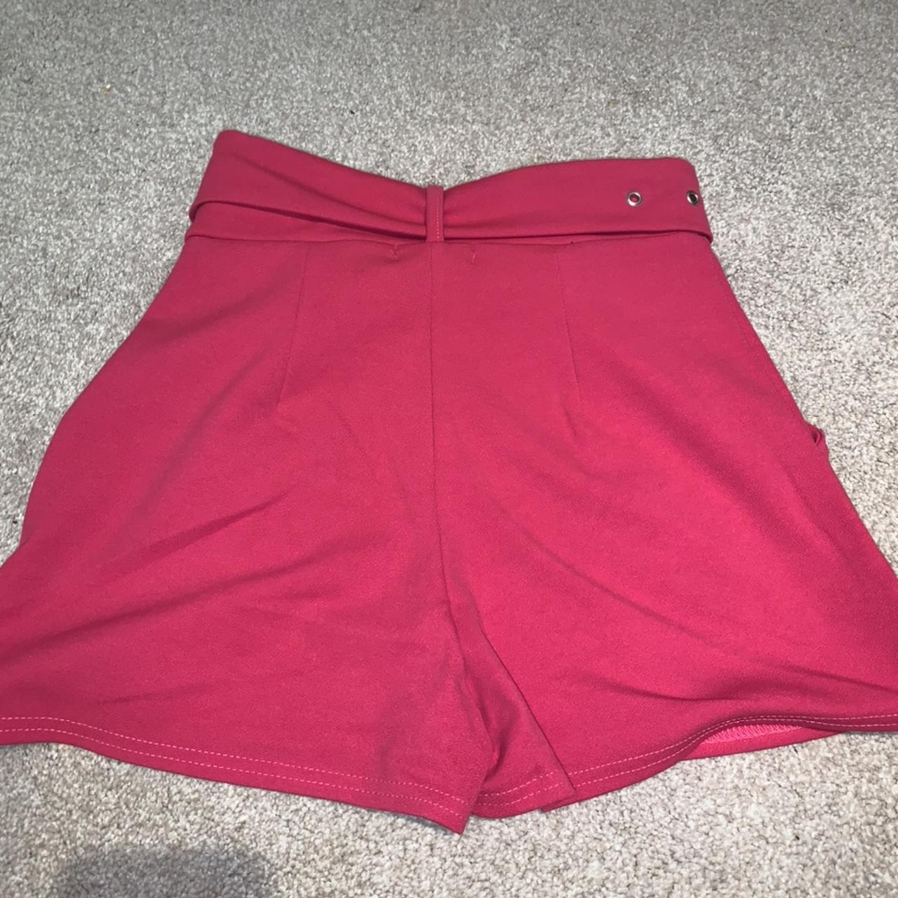 pink shorts from plt with belt included never worn... - Depop