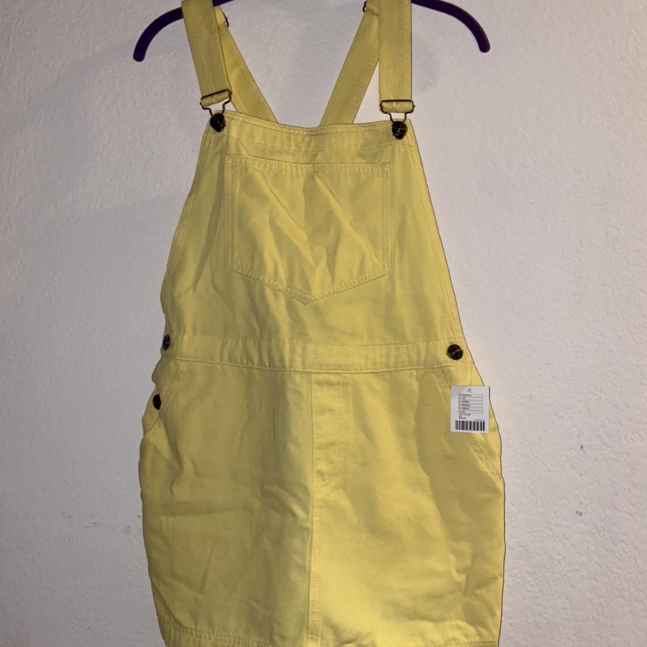 urban yellow overall dress! BRAND NEW! - Depop