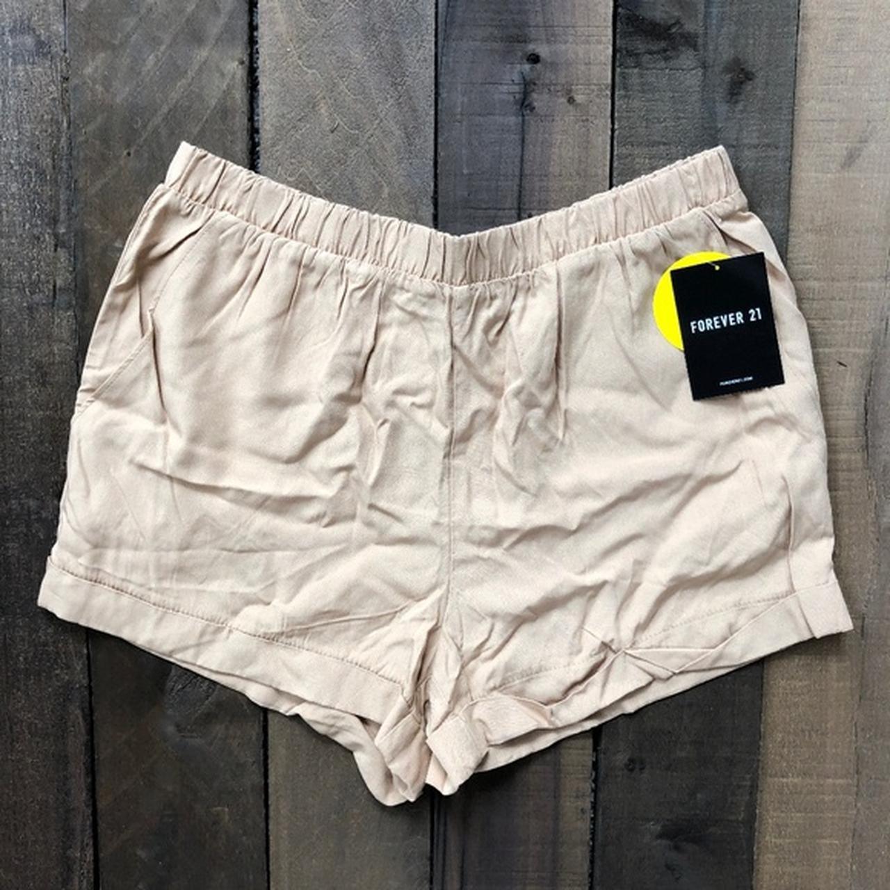 High-Rise Cuffed Shorts (tan) Brand New! Color... - Depop
