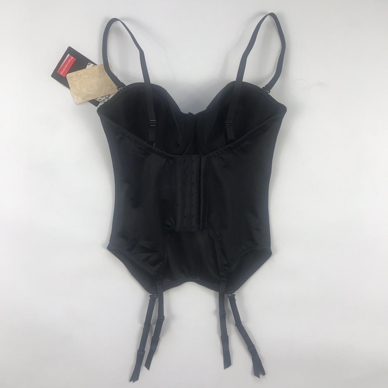 ♥︎ PANACHE DEADSTOCK CORSET GARTER EMO GOTH BASQUE ♥︎... - Depop