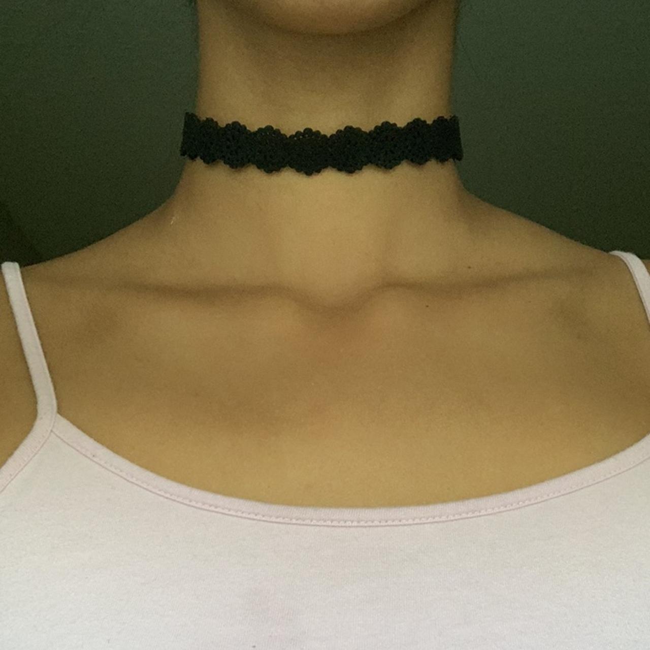 Cute basic black choker, never worn and in great... - Depop
