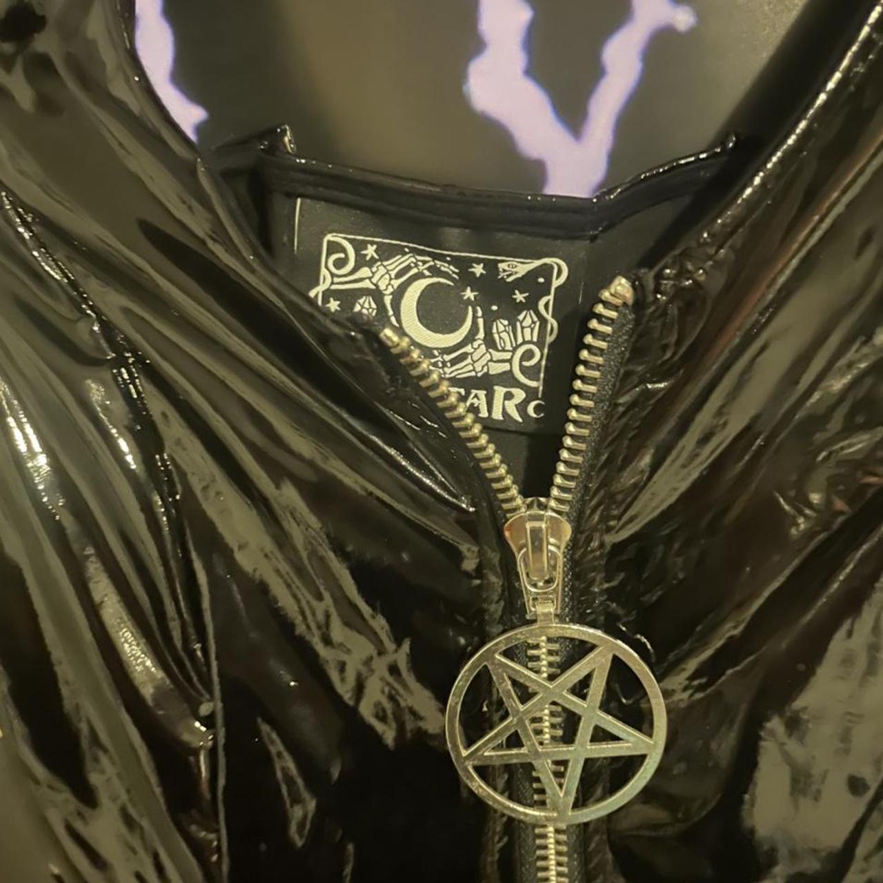 Killstar satanic zip up dress with corset back. This... - Depop