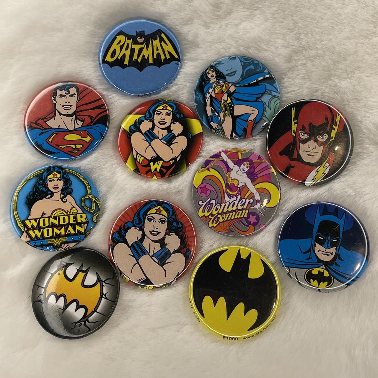 Justice League pins, bundle of 11 5 Wonder Woman, 1... - Depop