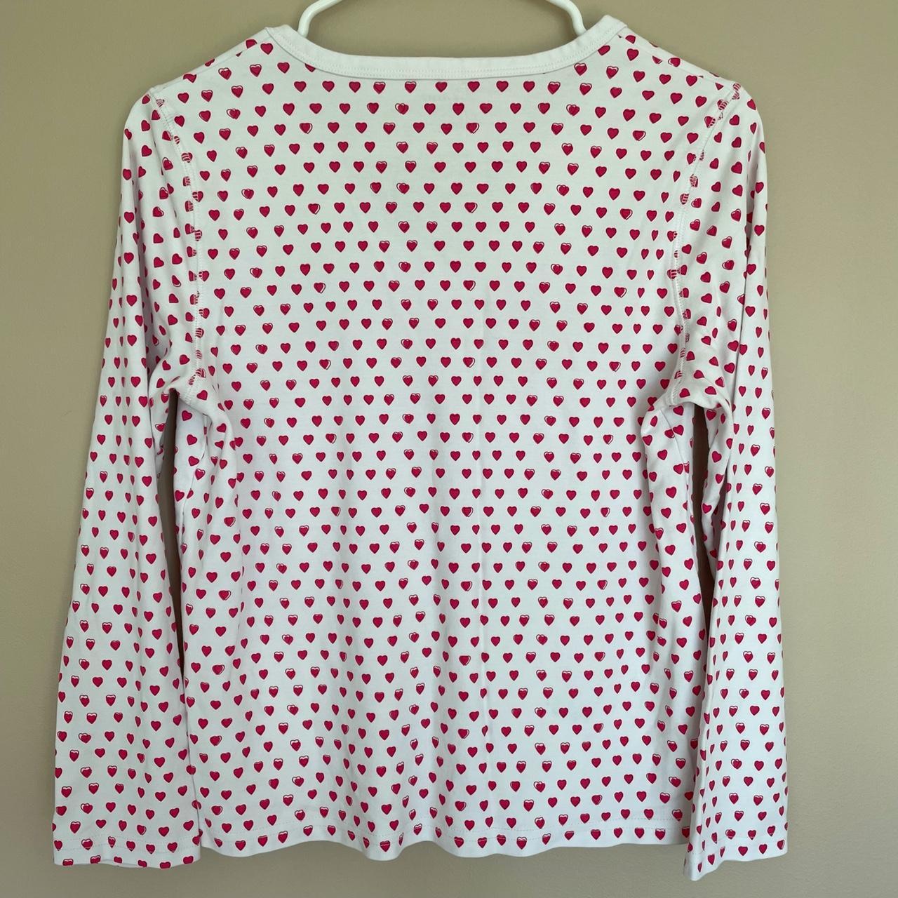 roller rabbit pink heart xs pajama top!! -no tages... - Depop