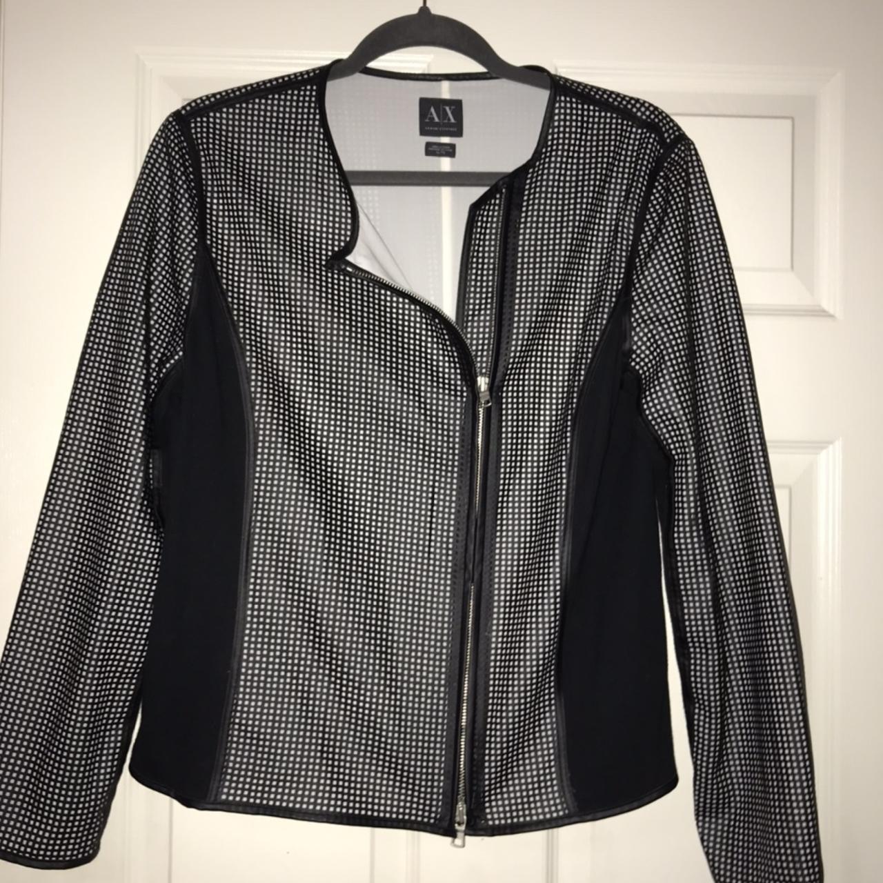 Beautiful jacket with unique detail of little holes... - Depop