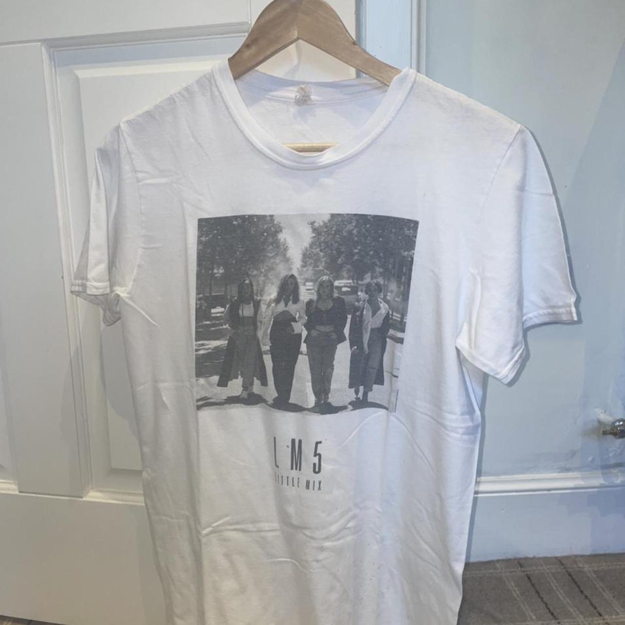 LM5 Album Cover White Tee (Worn, Size Mens S, 2018... - Depop