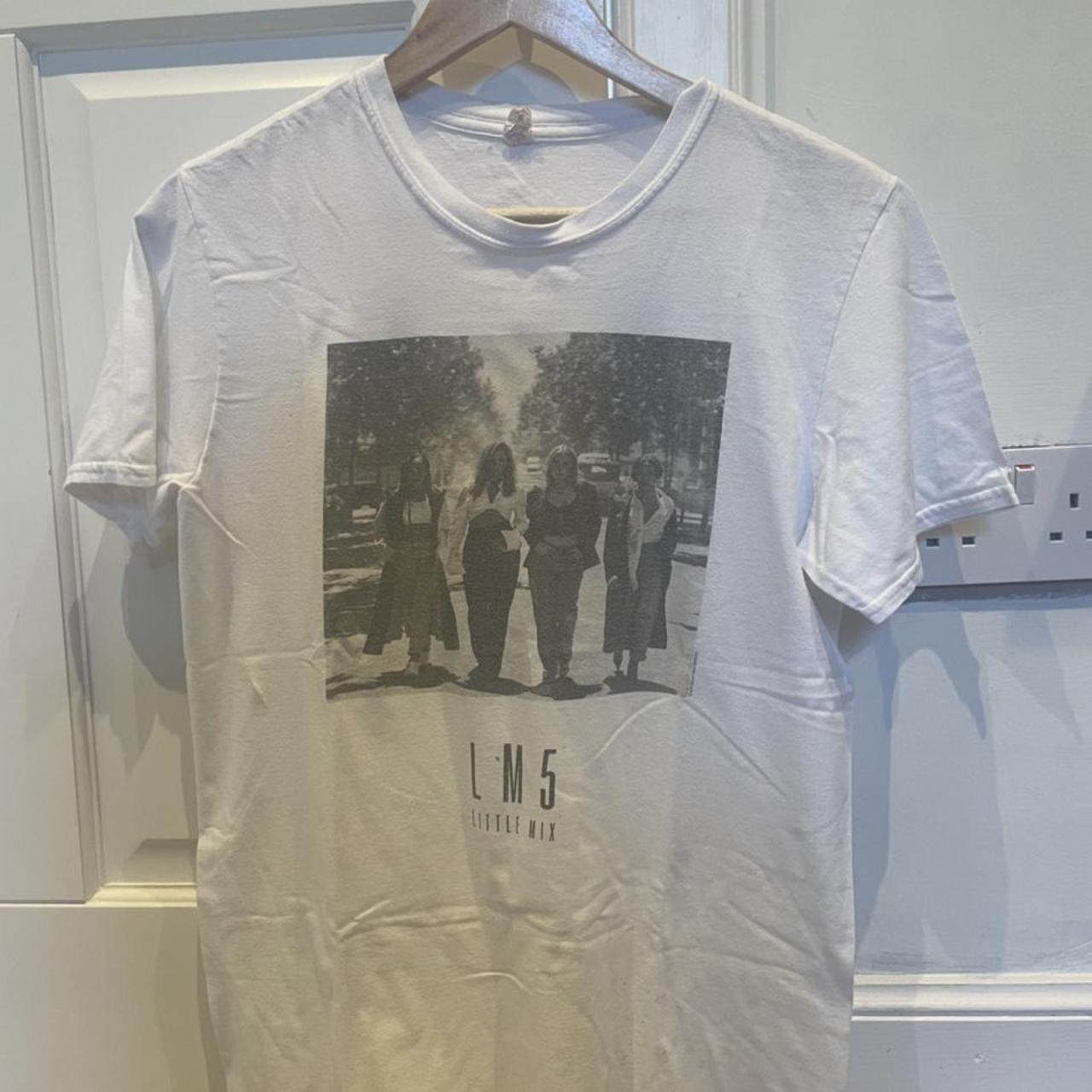 LM5 Album Cover White Tee (Worn, Size Mens S, 2018... - Depop