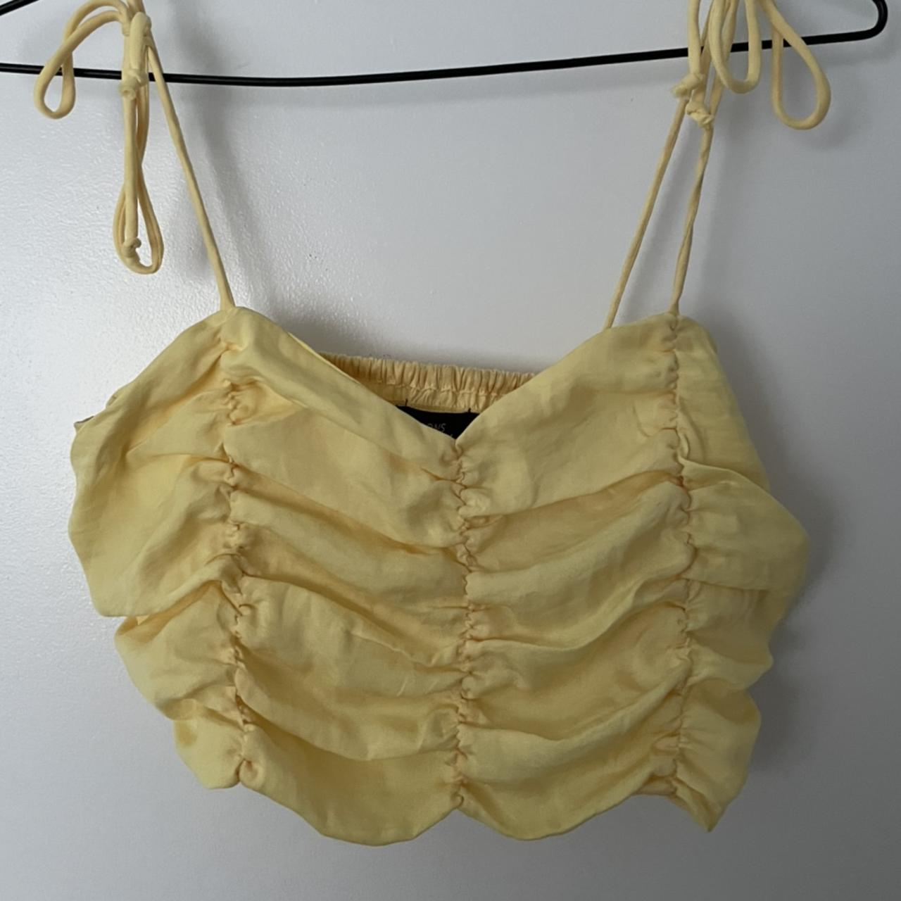 Gorgeous scrunched top Super comfy with elastic back... - Depop