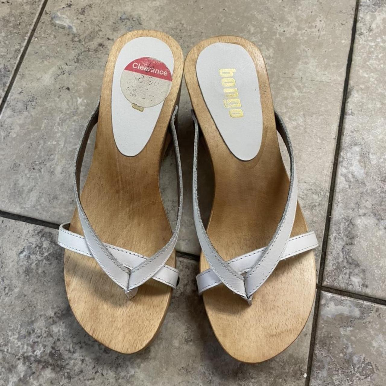 BONGO Women's White Sandals | Depop
