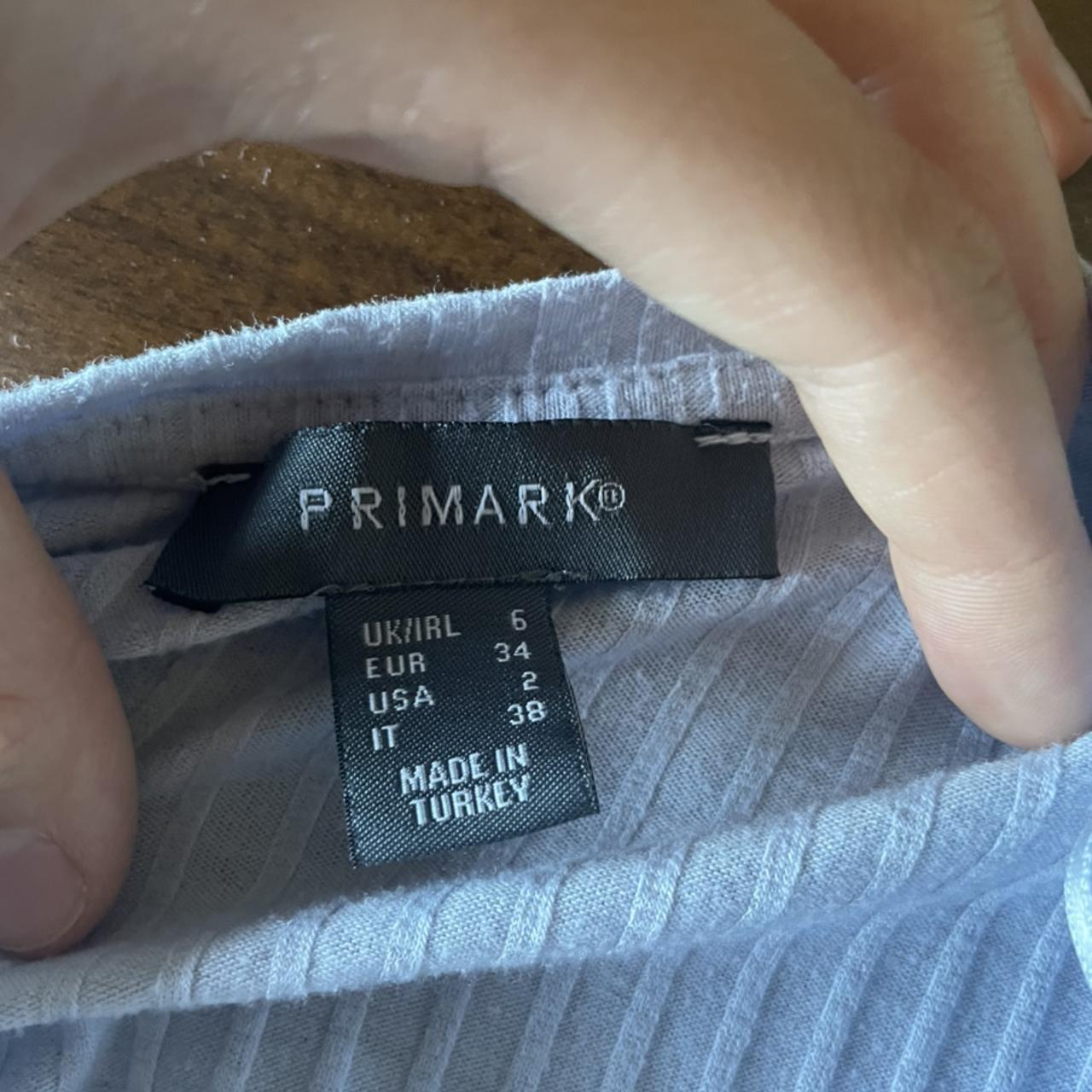 Primark Women's Blue Crop-top | Depop