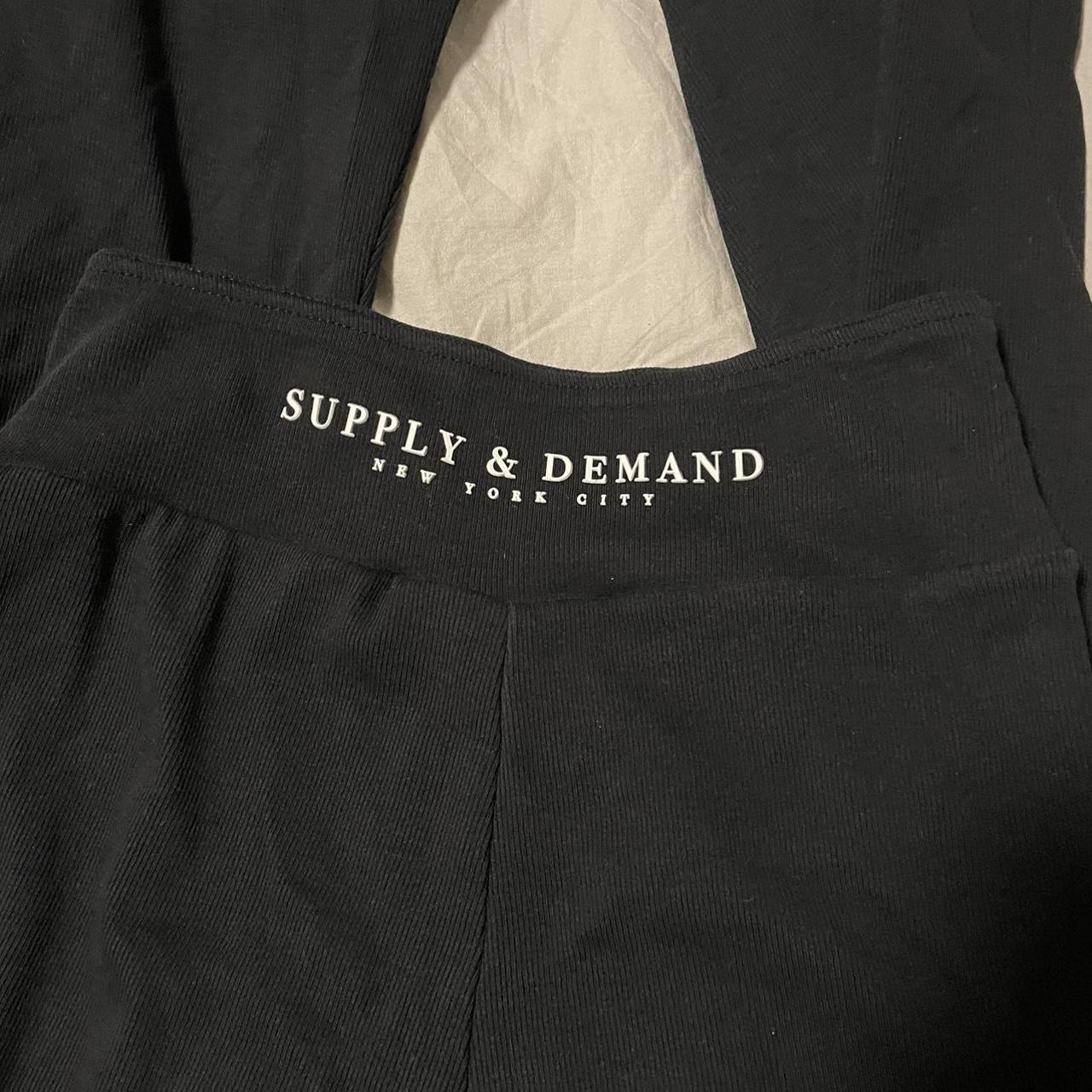 Supply and demand high waisted ribbed flare... - Depop