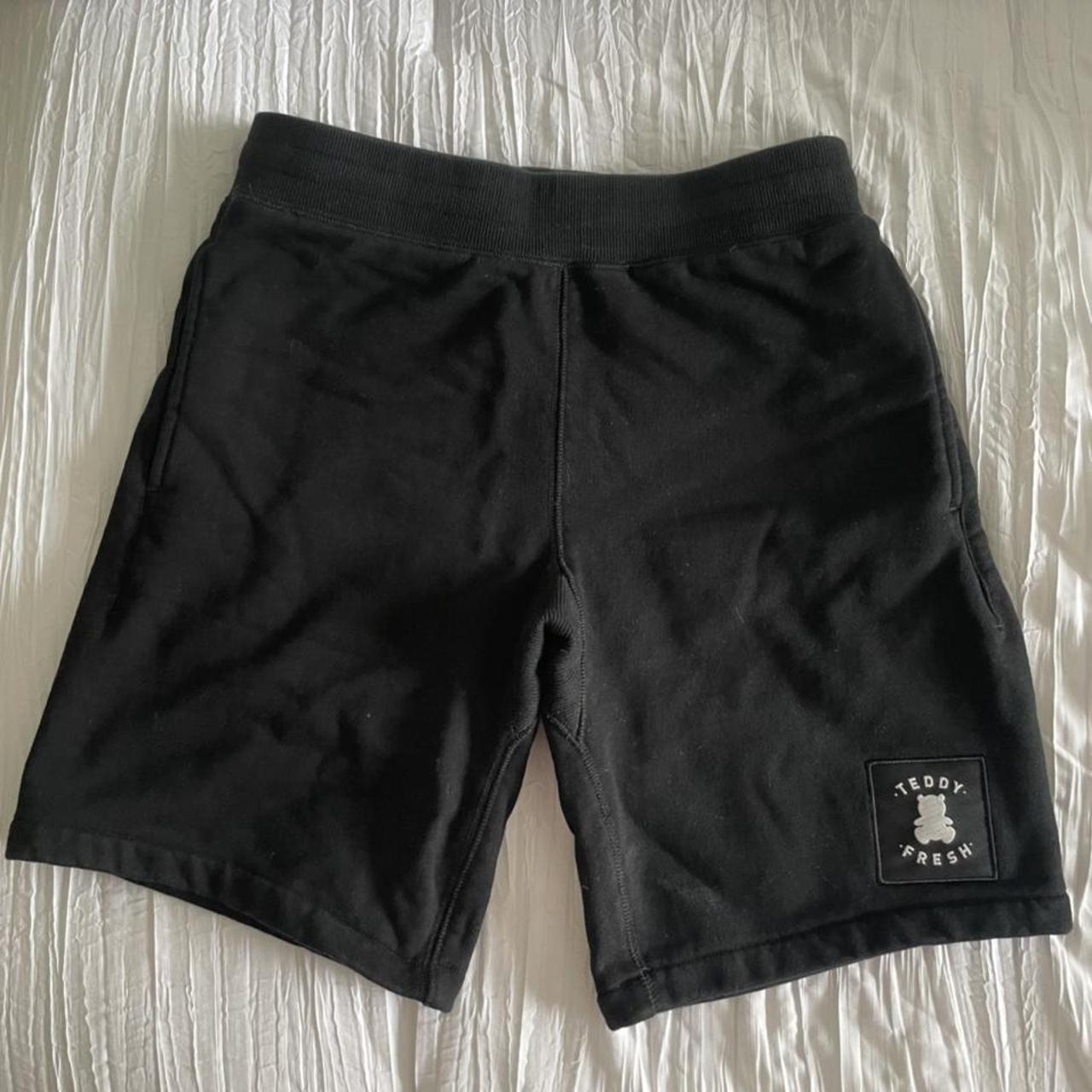 DEADSTOCK Teddy Fresh black soft shorts Size small,... - Depop