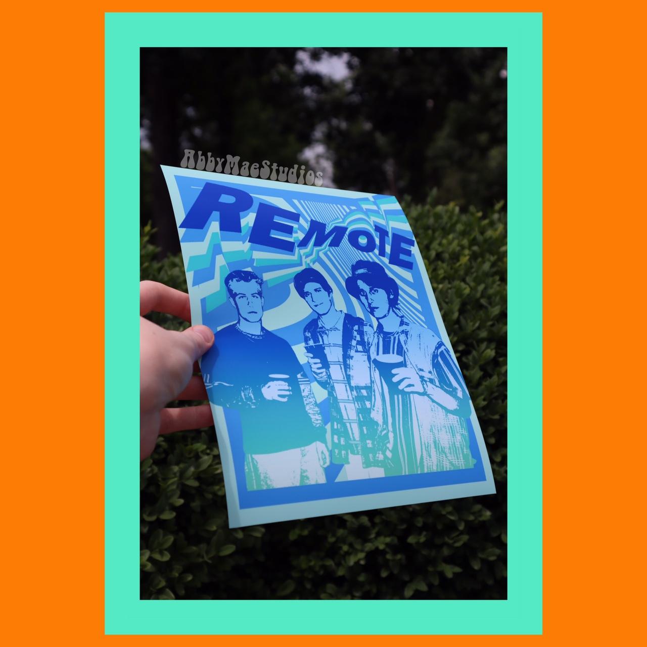 Wallows Remote Poster in Blue 🌈Made by me in... - Depop