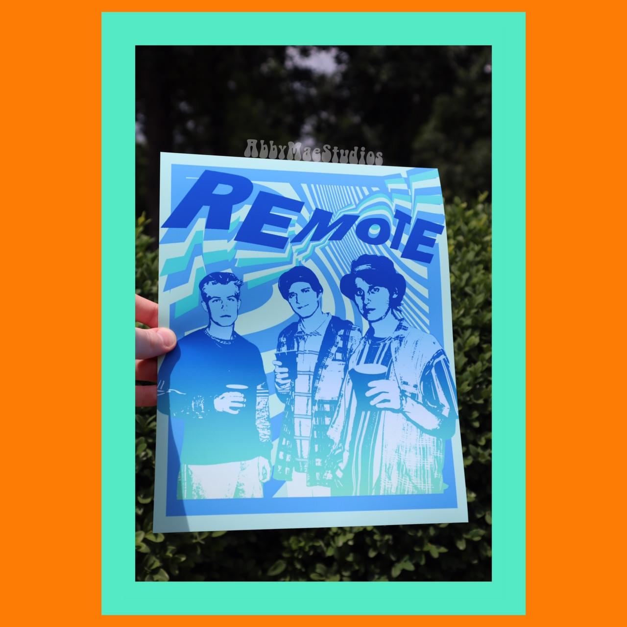 Wallows Remote Poster in Blue 🌈Made by me in... - Depop