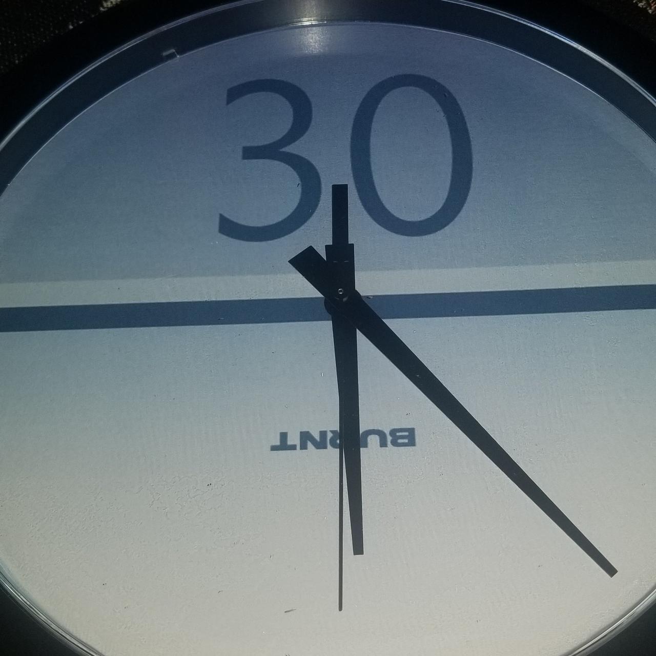 Burnt company perc 30 wall clock. Pretty decent... - Depop