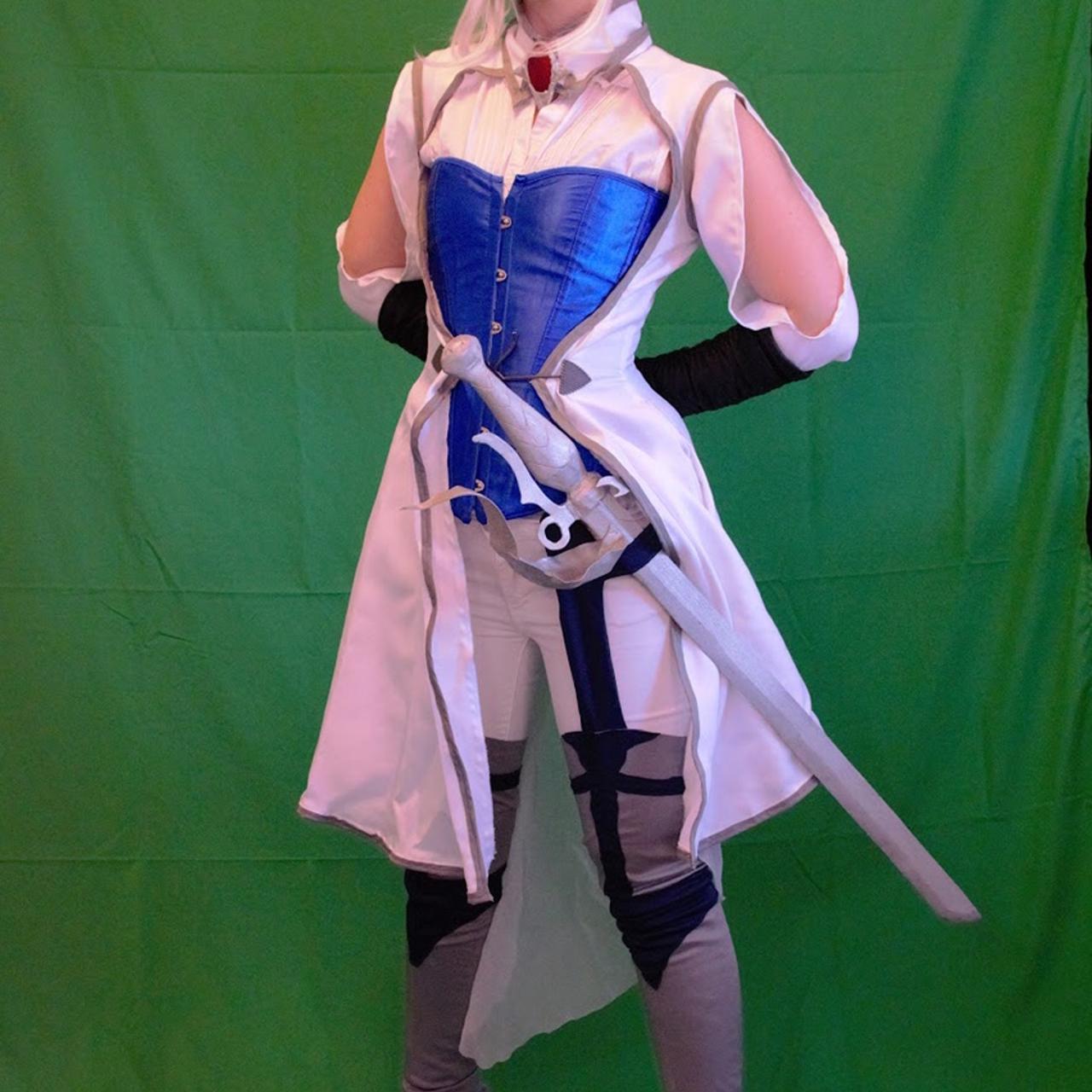 Winter Schnee cosplay from RWBY. Includes gloves,... - Depop