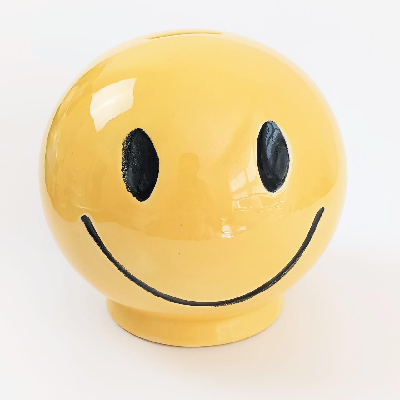 Smiley Face Vintage ceramic smiley face bank. In... - Depop