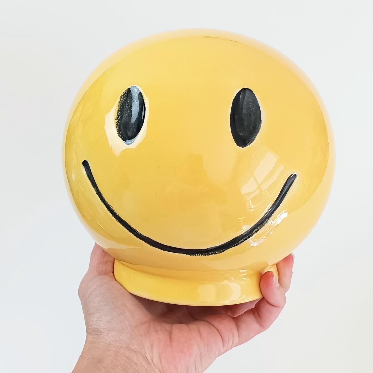 Smiley Face Vintage ceramic smiley face bank. In... - Depop