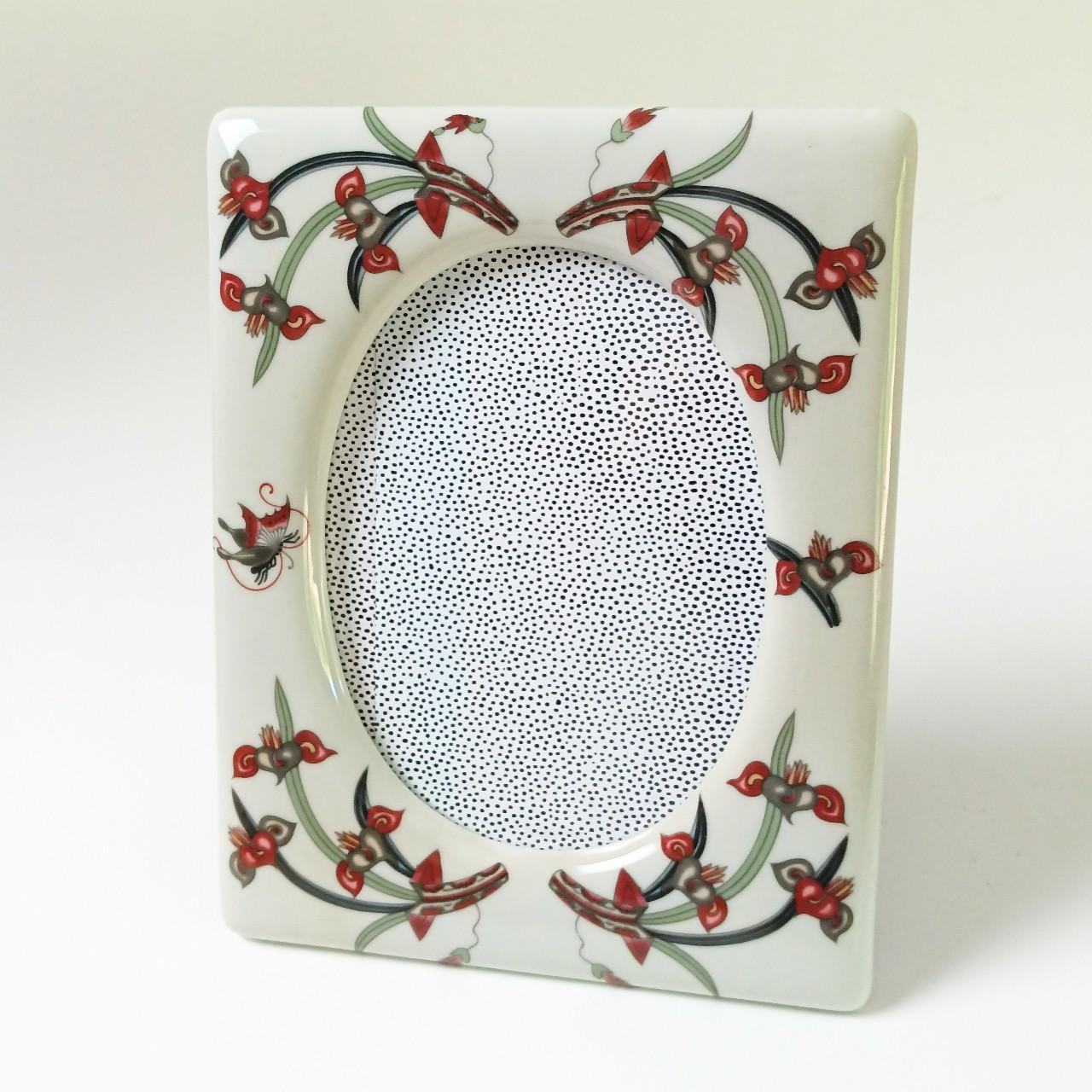 Ceramic Picture Frame Vintage white ceramic frame... - Depop