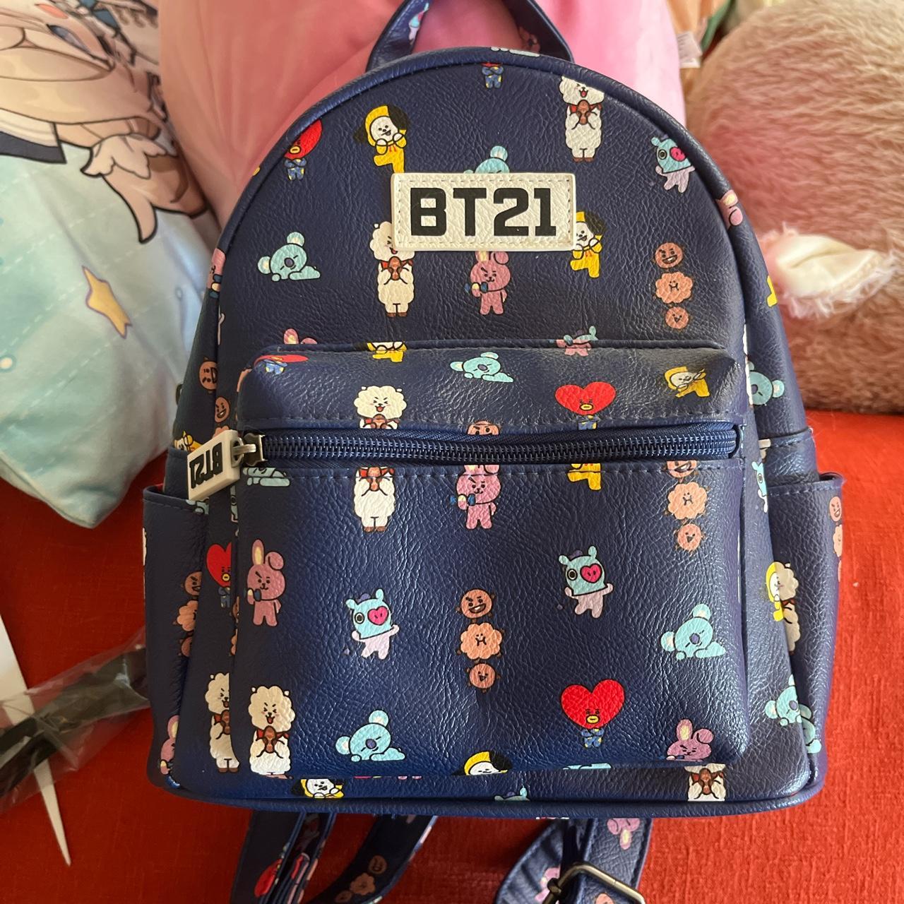 BT21 mini backpack from hot topic - lightly used,... - Depop
