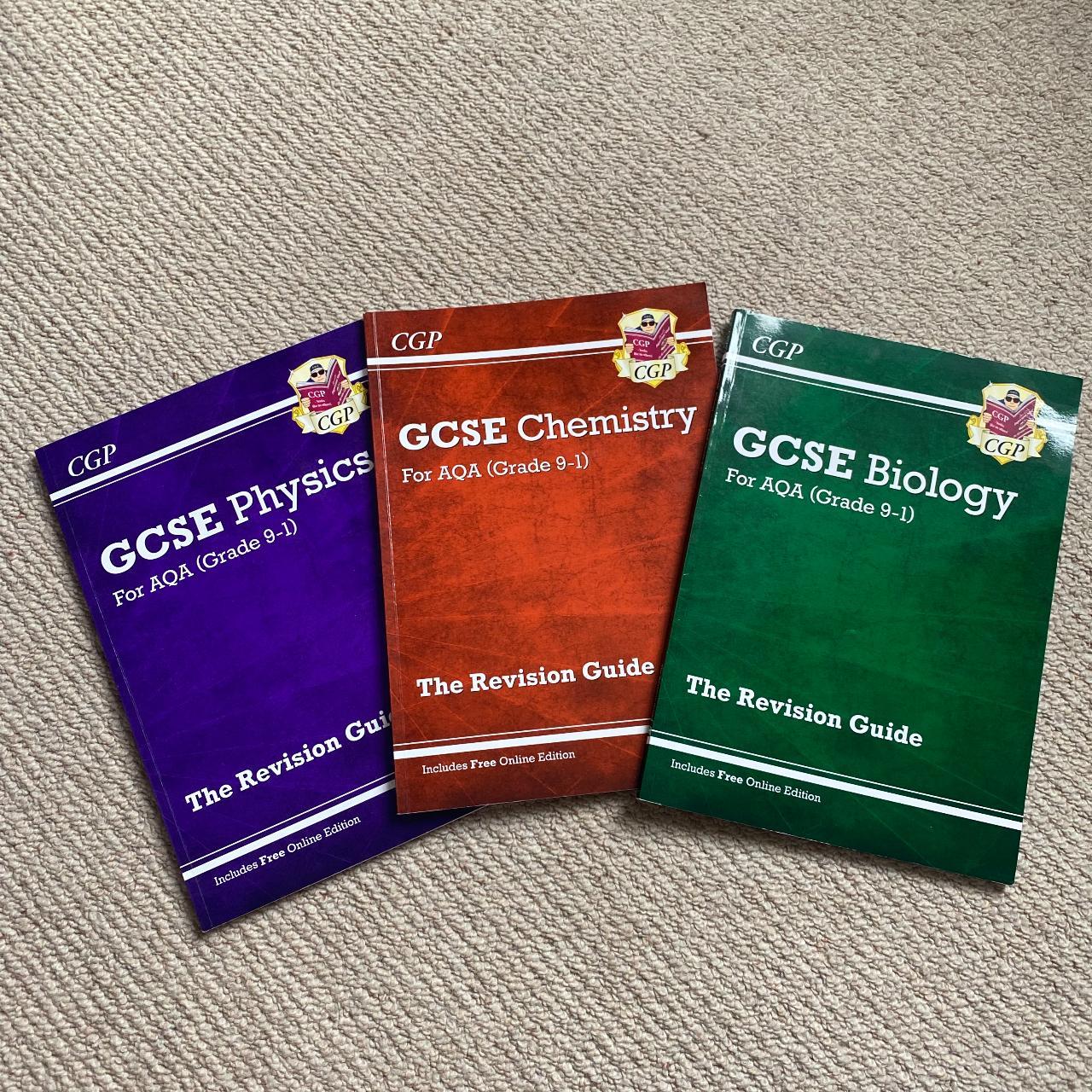 CGP GCSE Biology, Chemistry + Physics 3 for £10 2... - Depop