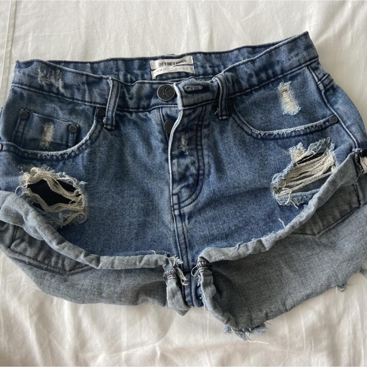 Ah yes, the one teaspoon bandits- Jean shorts - in a... - Depop