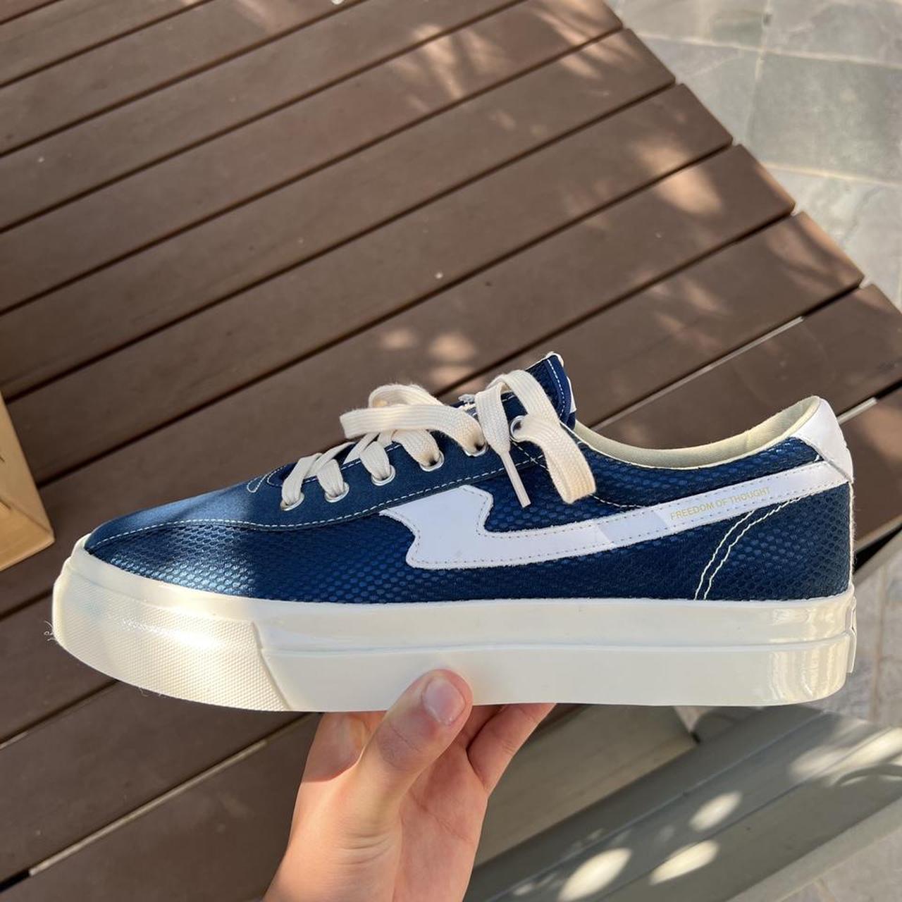 SOLD Stepney Workers Club S-Strike Track Mesh Navy... - Depop