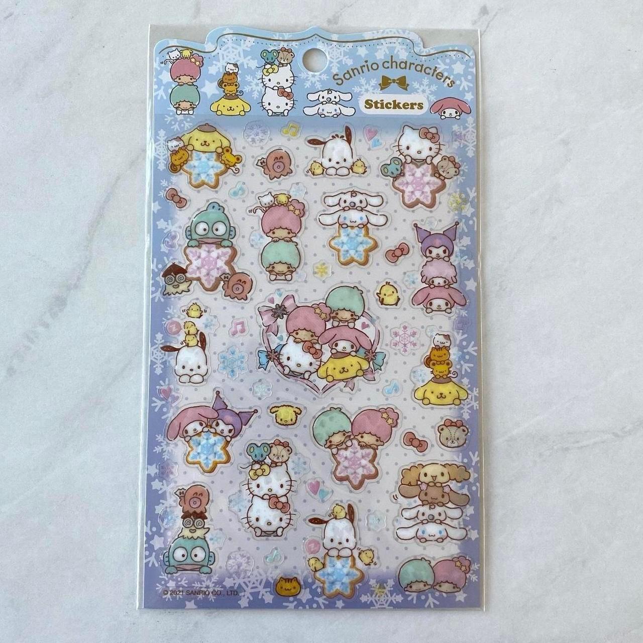 Brand new. Sanrio characters sticker sheet Clear... - Depop