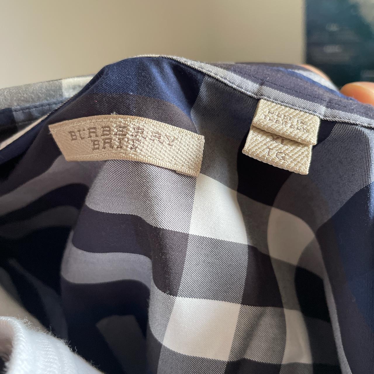 Burberry button up. Was long sleeve but tailored to... - Depop