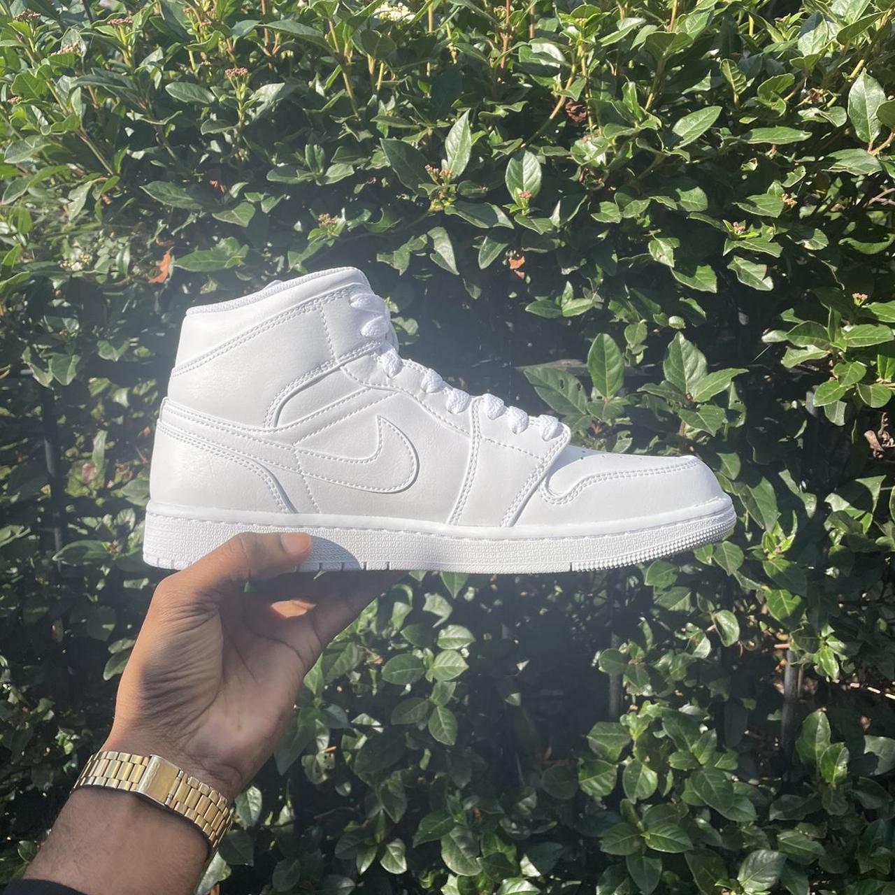 Authentic Jordan 1’s Triple White.. Size 9, Brand... - Depop