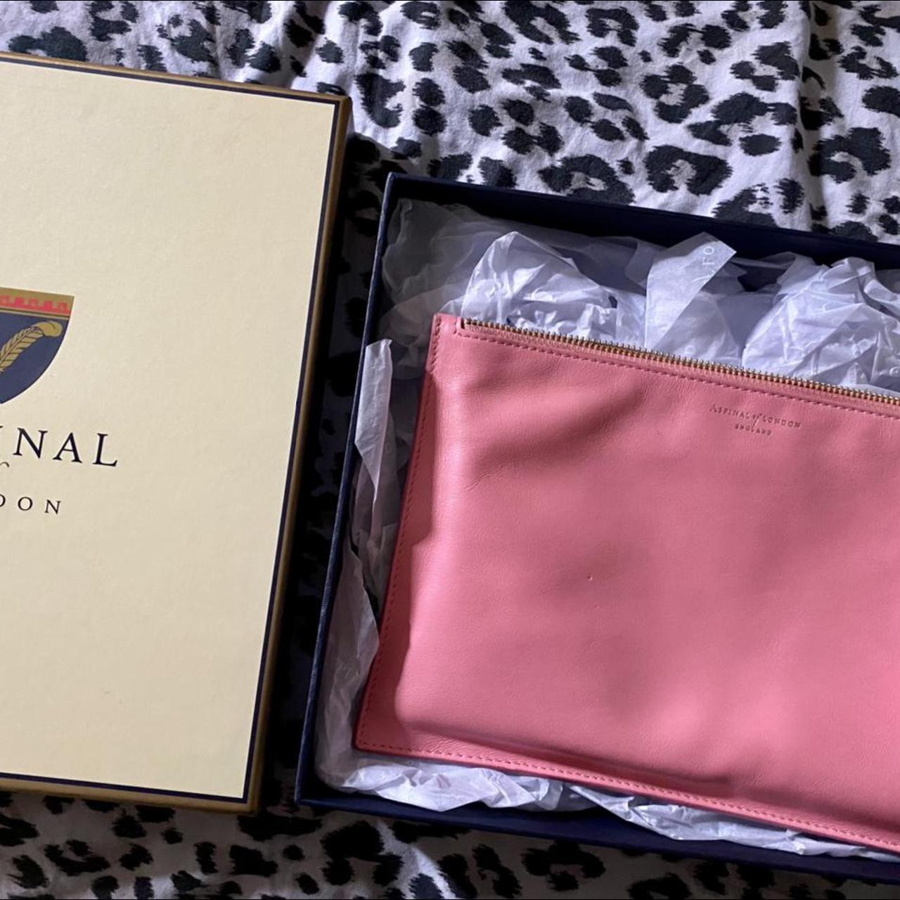 Aspinal of London | leather flat pouch / clutch bag - Depop