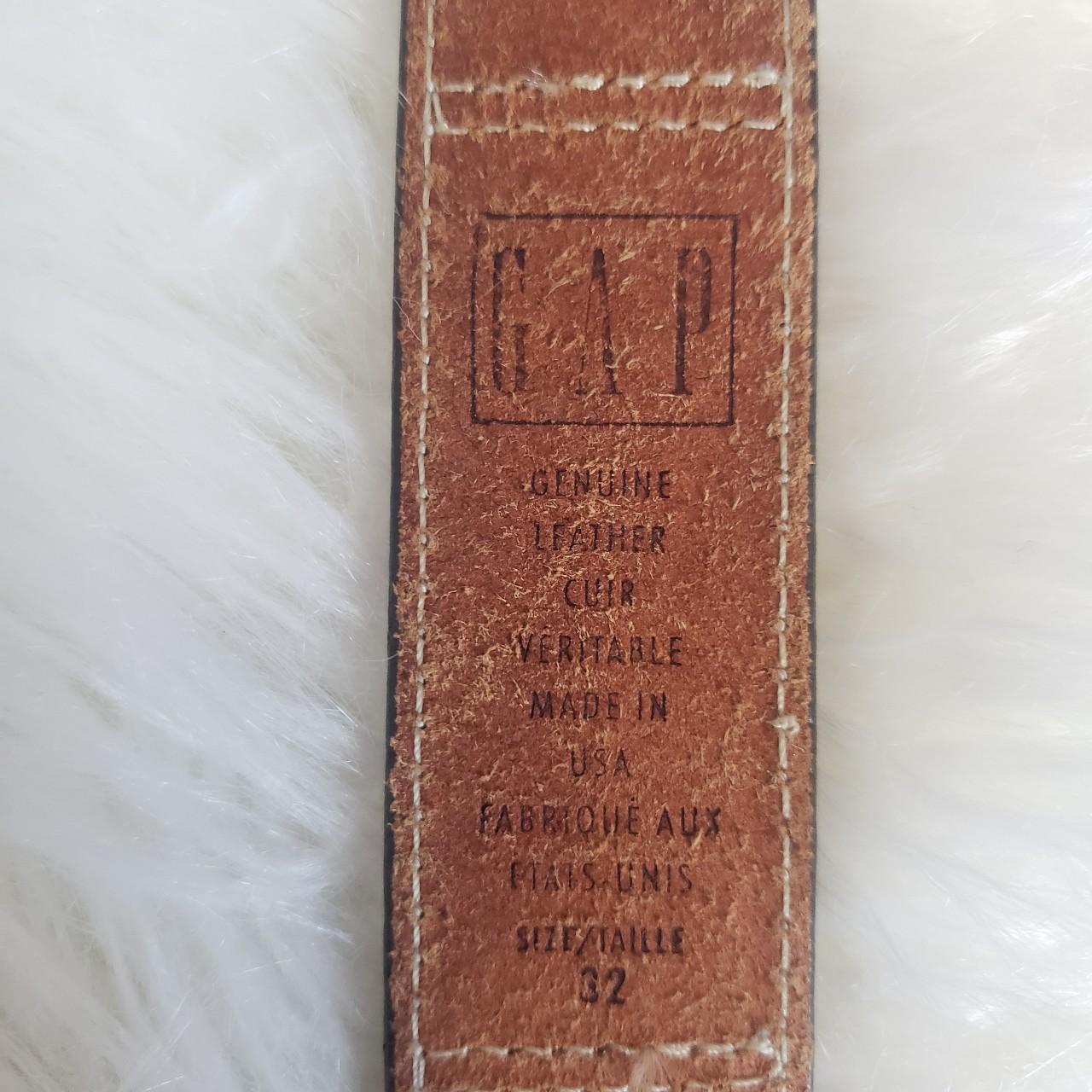 Vintage Gap Belt Genuine Leather Made In USA Women's... - Depop